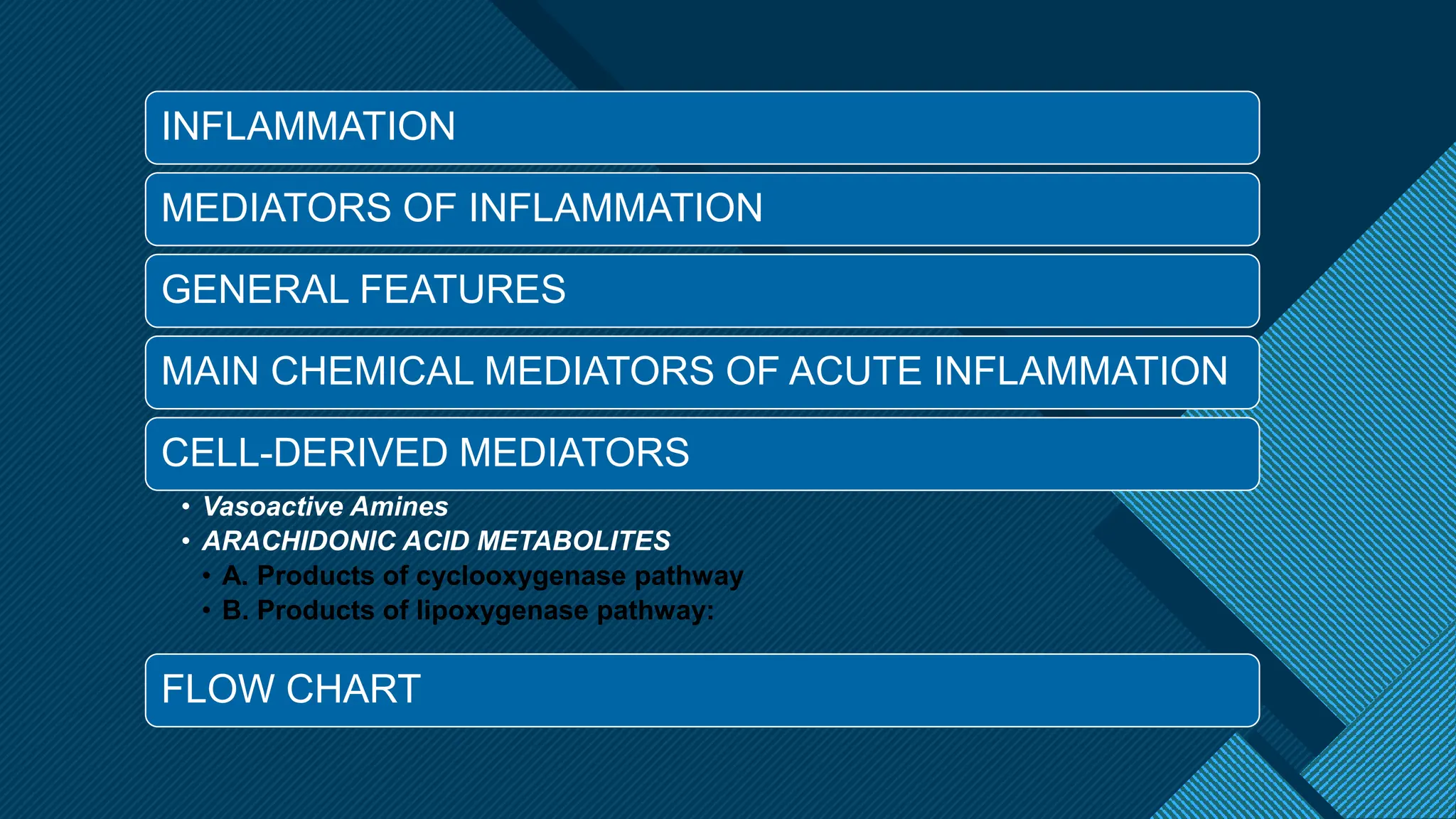 Chemical Mediators Of InflammationInflammatory mediators are the ...
