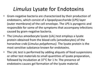 Chemical methods for determination of Microorganism in food | PPT