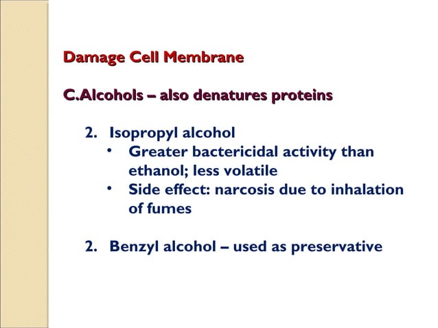 Chemical Methods Of Disinfection | PPT