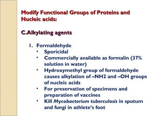 Chemical Methods Of Disinfection | PPT