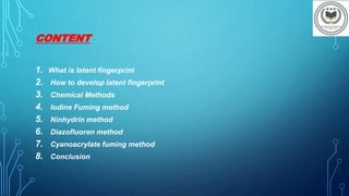 Chemical Methods to develop latent fingerprint.pptx