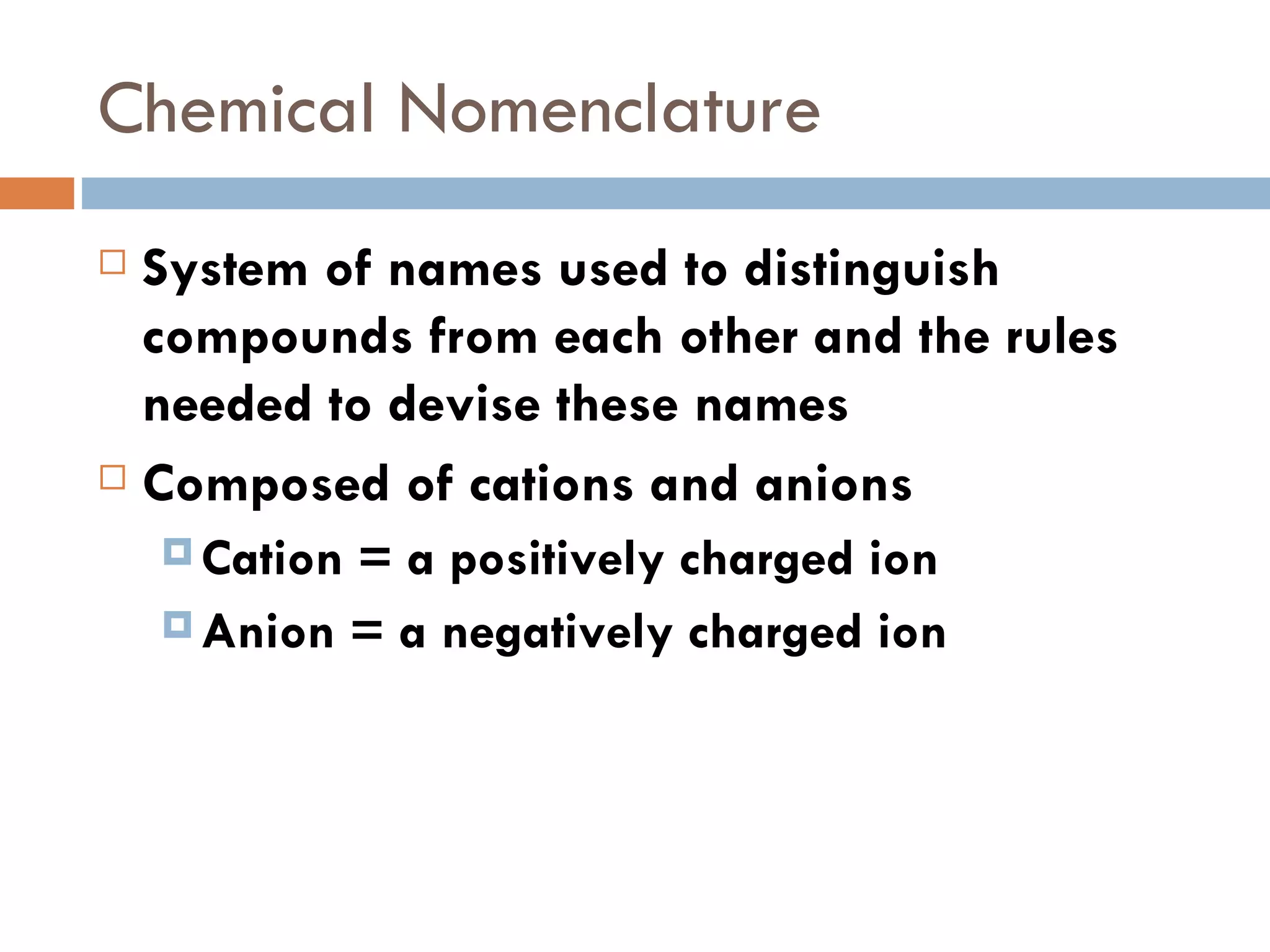 Acid and Ionic Nomenclature | PPT