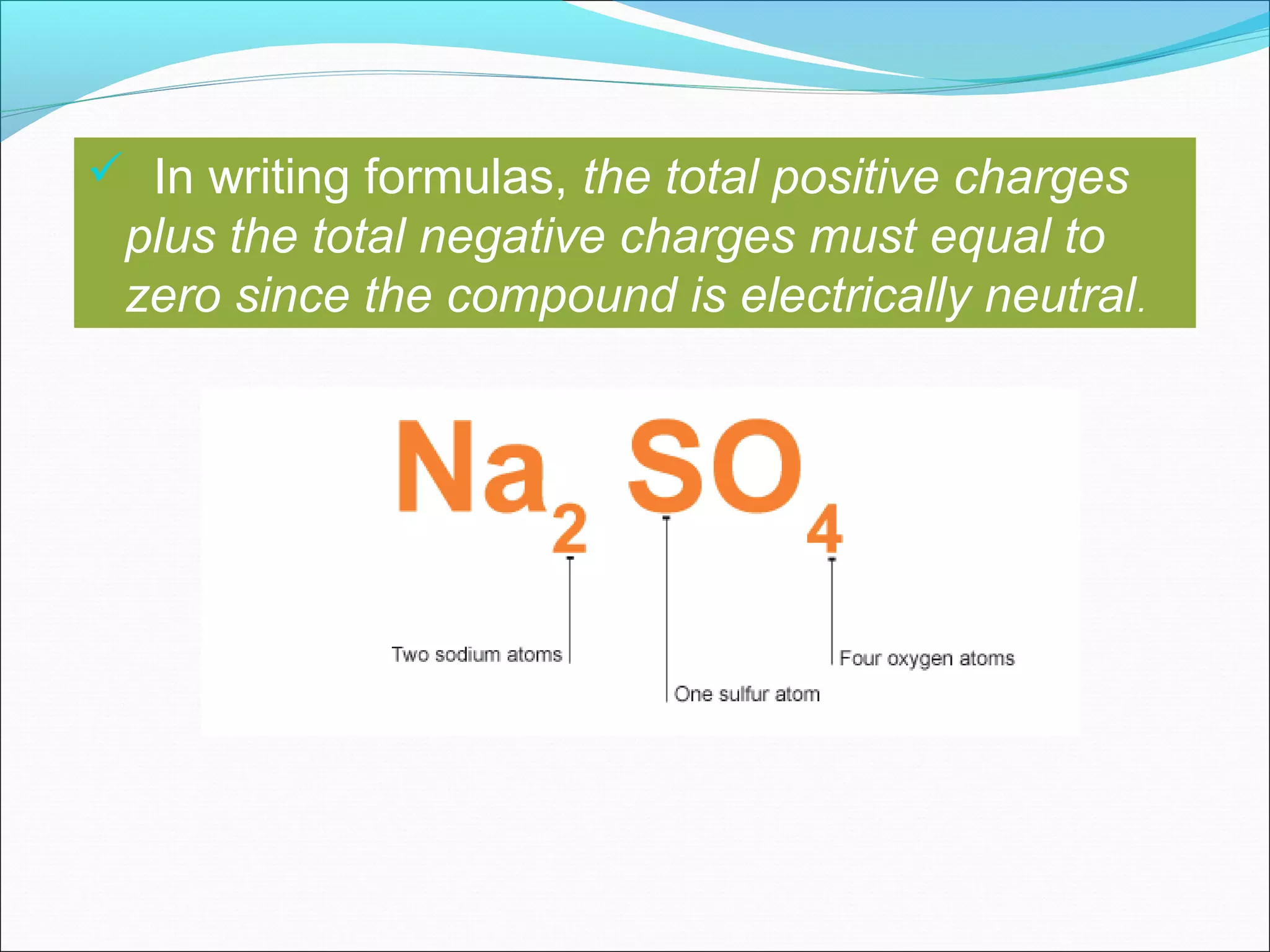Chemical nomenclature and formulas | PPT