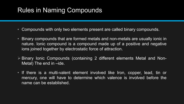 Chemical nomenclature and reactions | PPTX | Chemistry | Science