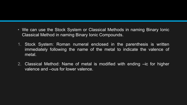 Chemical nomenclature and reactions | PPTX | Chemistry | Science
