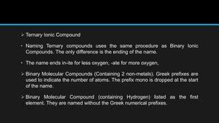 Chemical nomenclature and reactions | PPTX