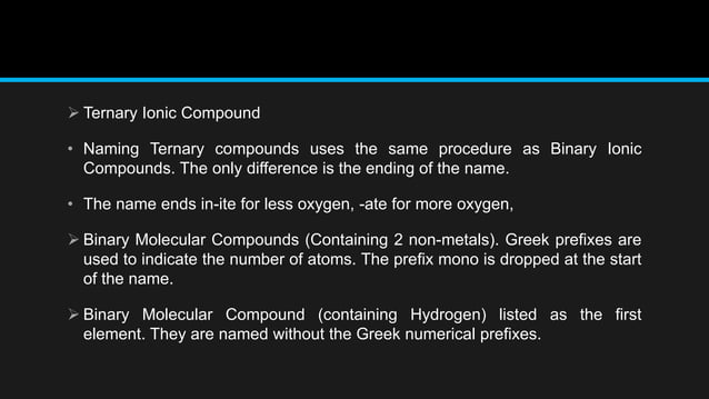 Chemical nomenclature and reactions | PPTX | Chemistry | Science