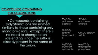 Chemical Nomenclature | PDF | Chemistry | Science