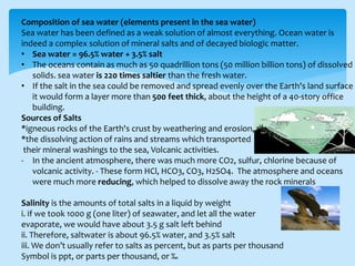 Chemical oceanography | PPTX