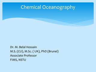 Chemical Oceanography