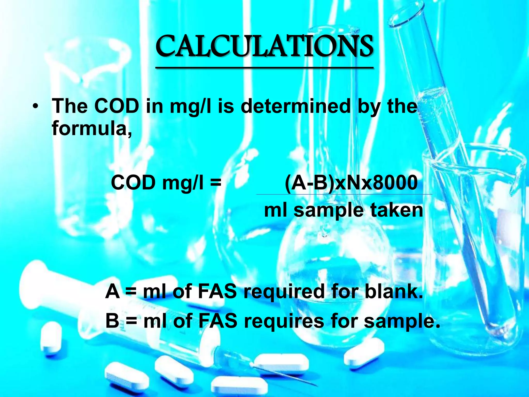 Chemical oxygen demand | PPTX