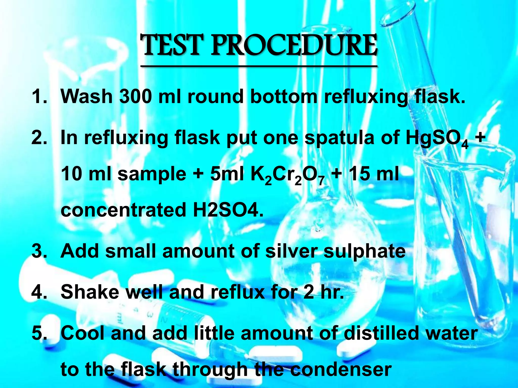 Chemical oxygen demand | PPTX