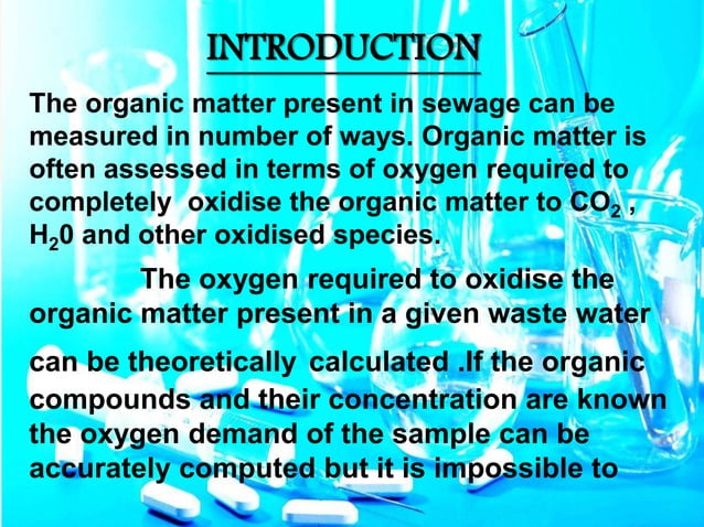 Chemical oxygen demand | PPTX