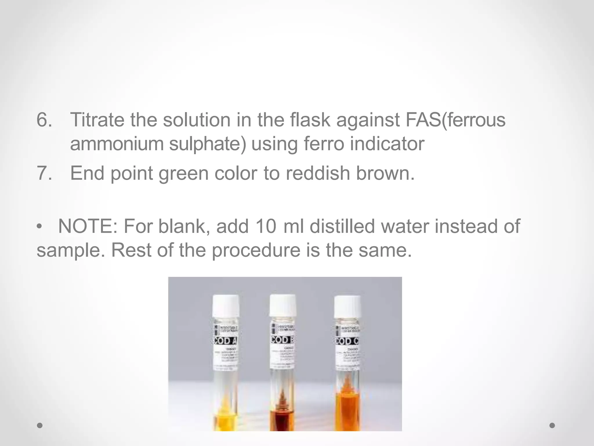 Chemical oxygen demand(COD) | PPTX