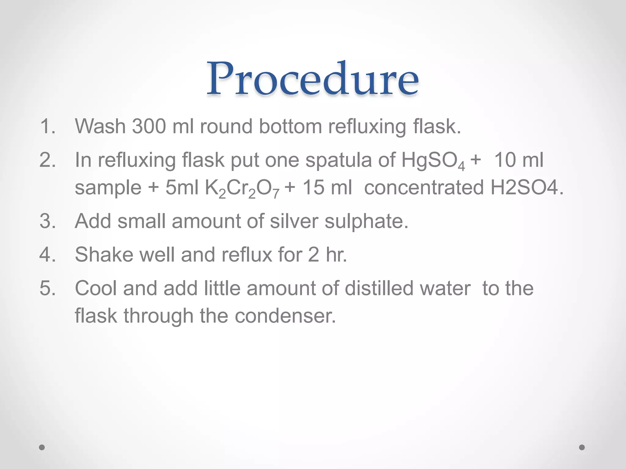 Chemical oxygen demand(COD) | PPTX