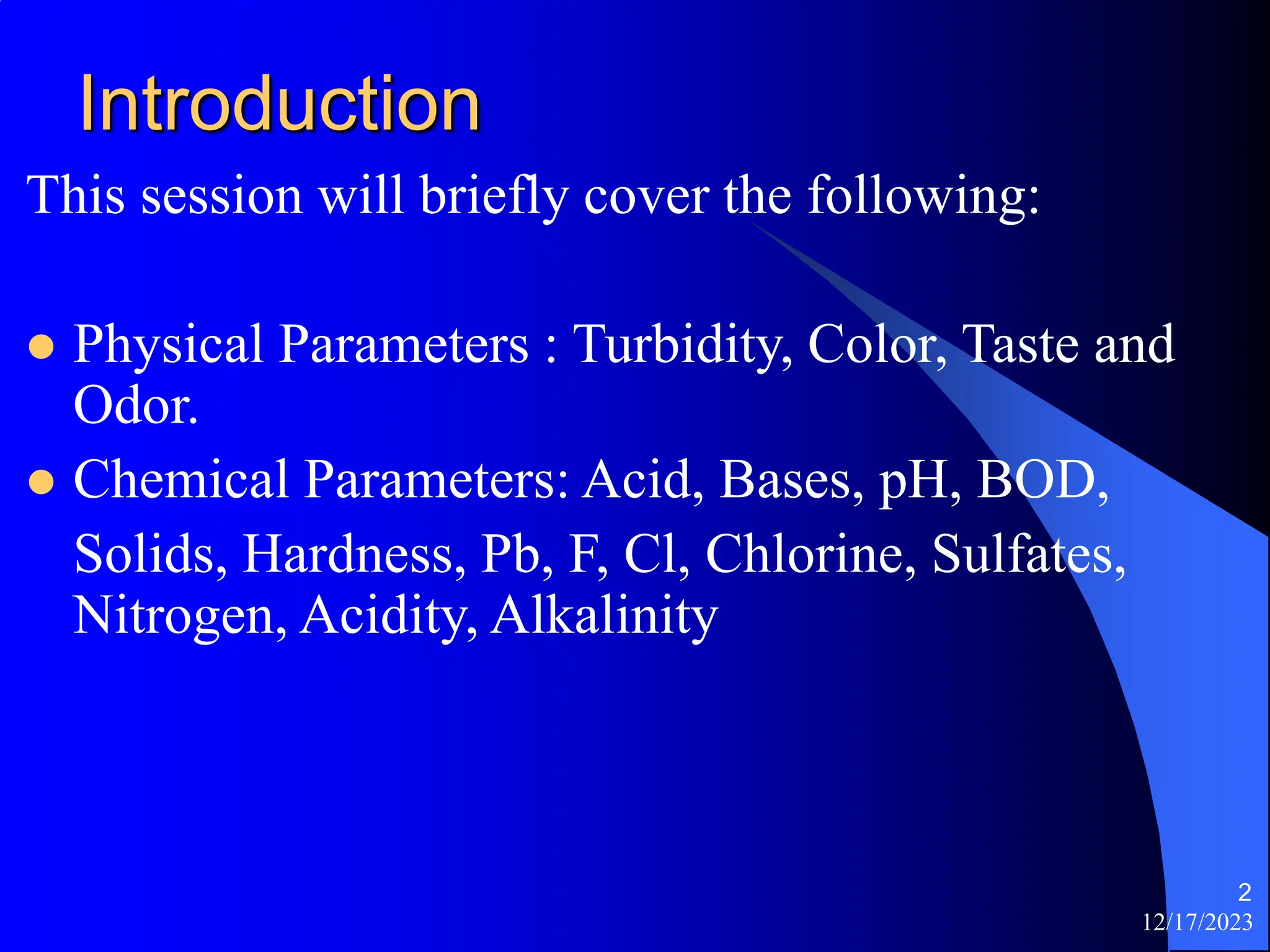 Chemical Parameters in Basic Environmental Technology-1.ppt