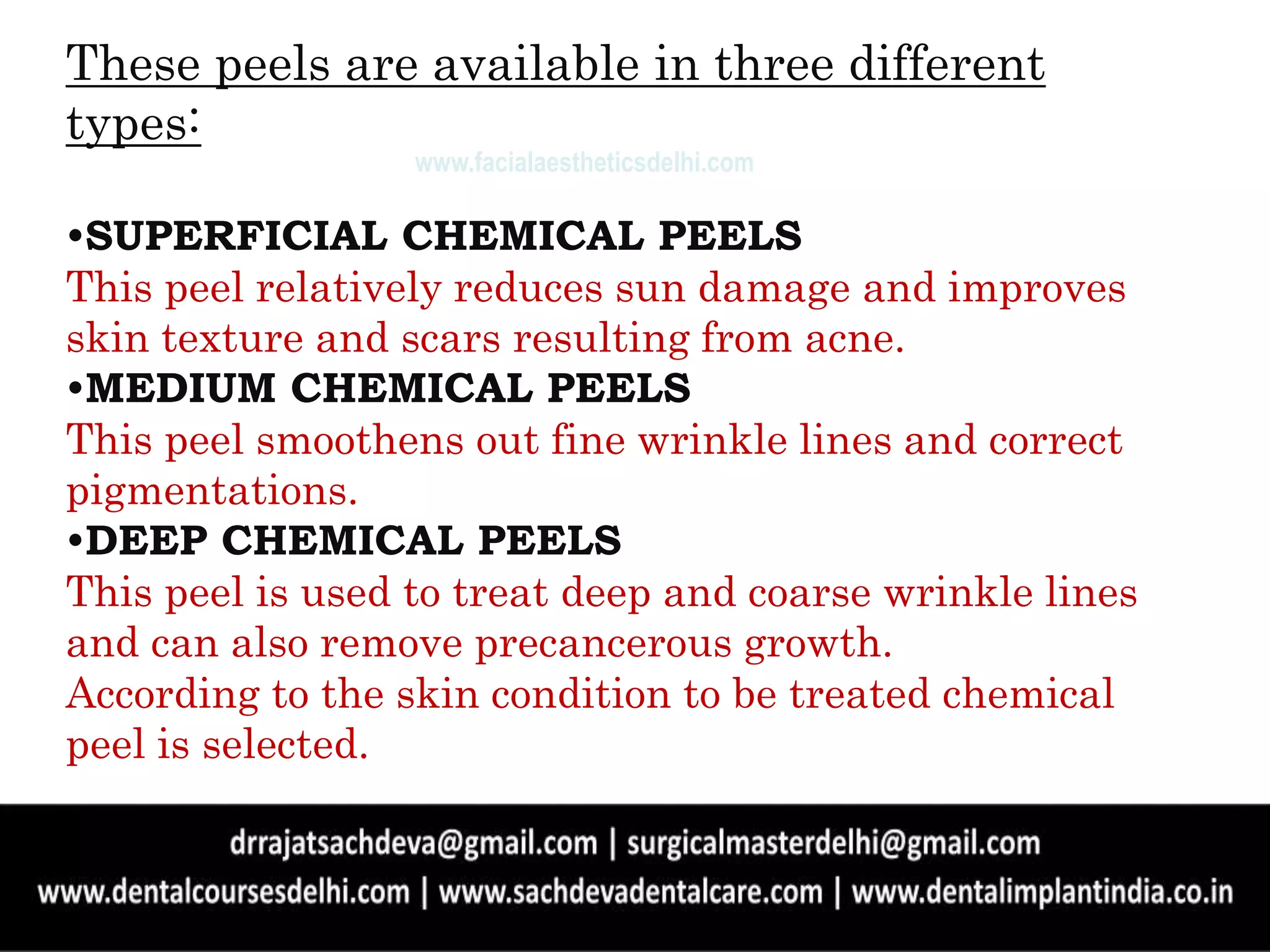 Chemical peels | PPTX
