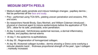 chemical peel treatment advances basic pg | PPTX