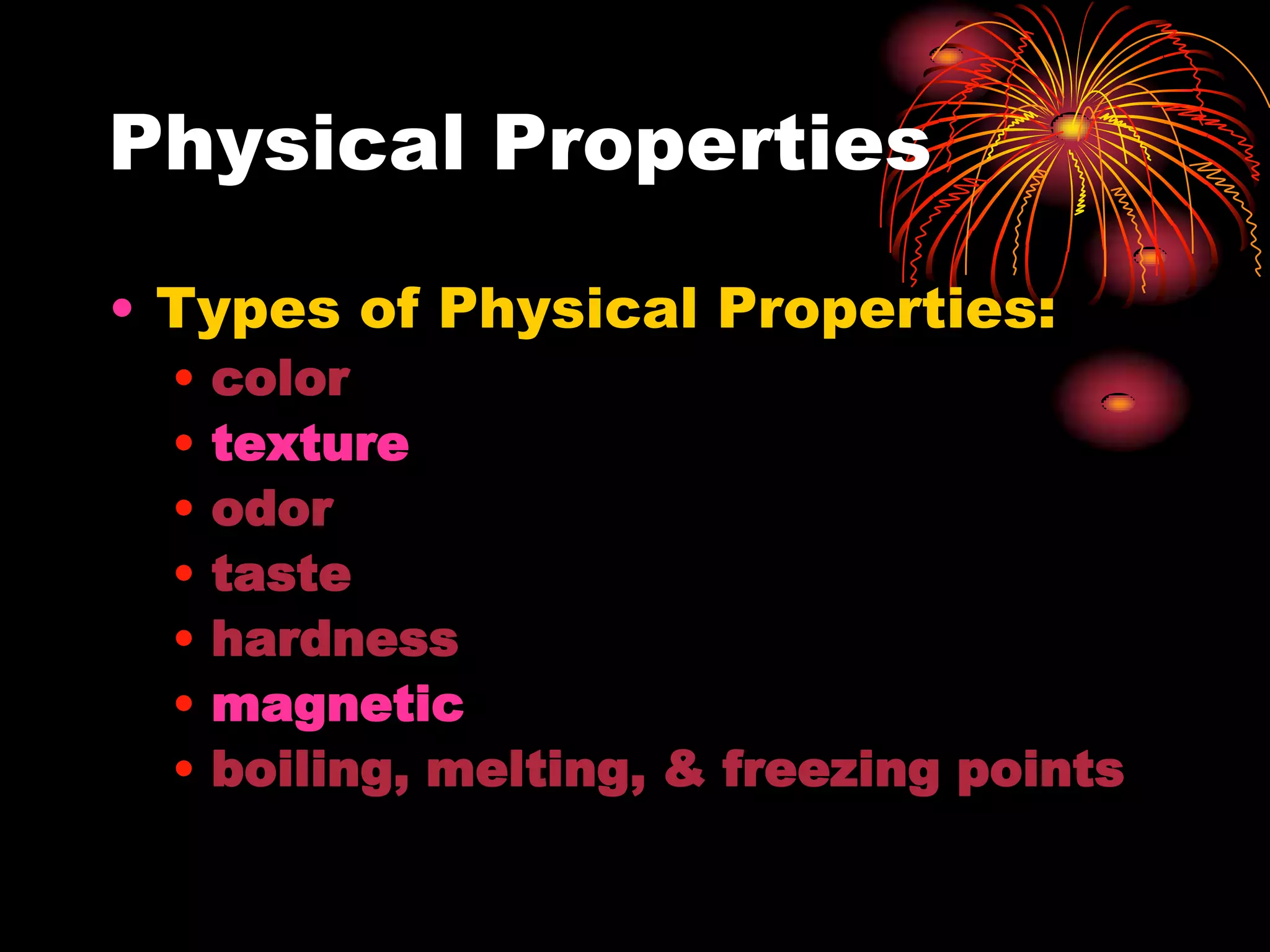 Chemical & physical properties ppt | PPTX