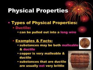 Chemical & physical properties ppt | PPTX