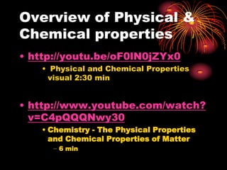 Chemical & physical properties ppt | PPTX