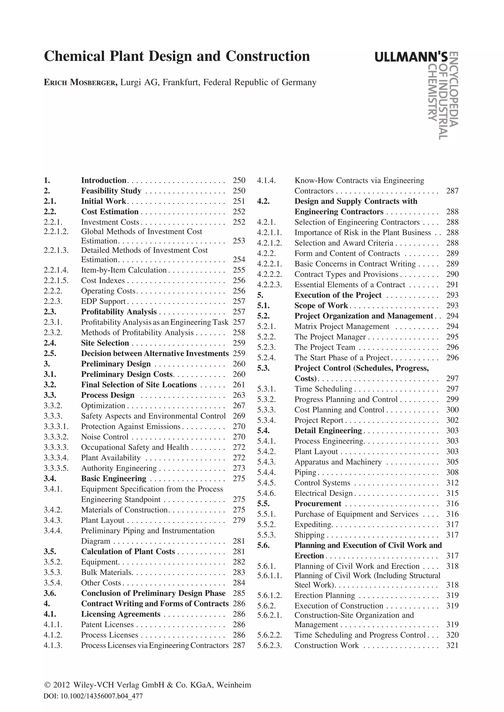 Chemical plant design & construction 2016 | PDF