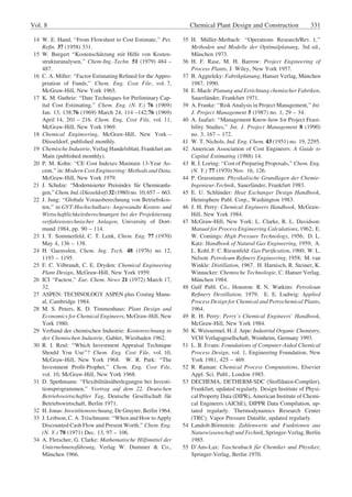 Chemical plant design & construction 2016 | PDF