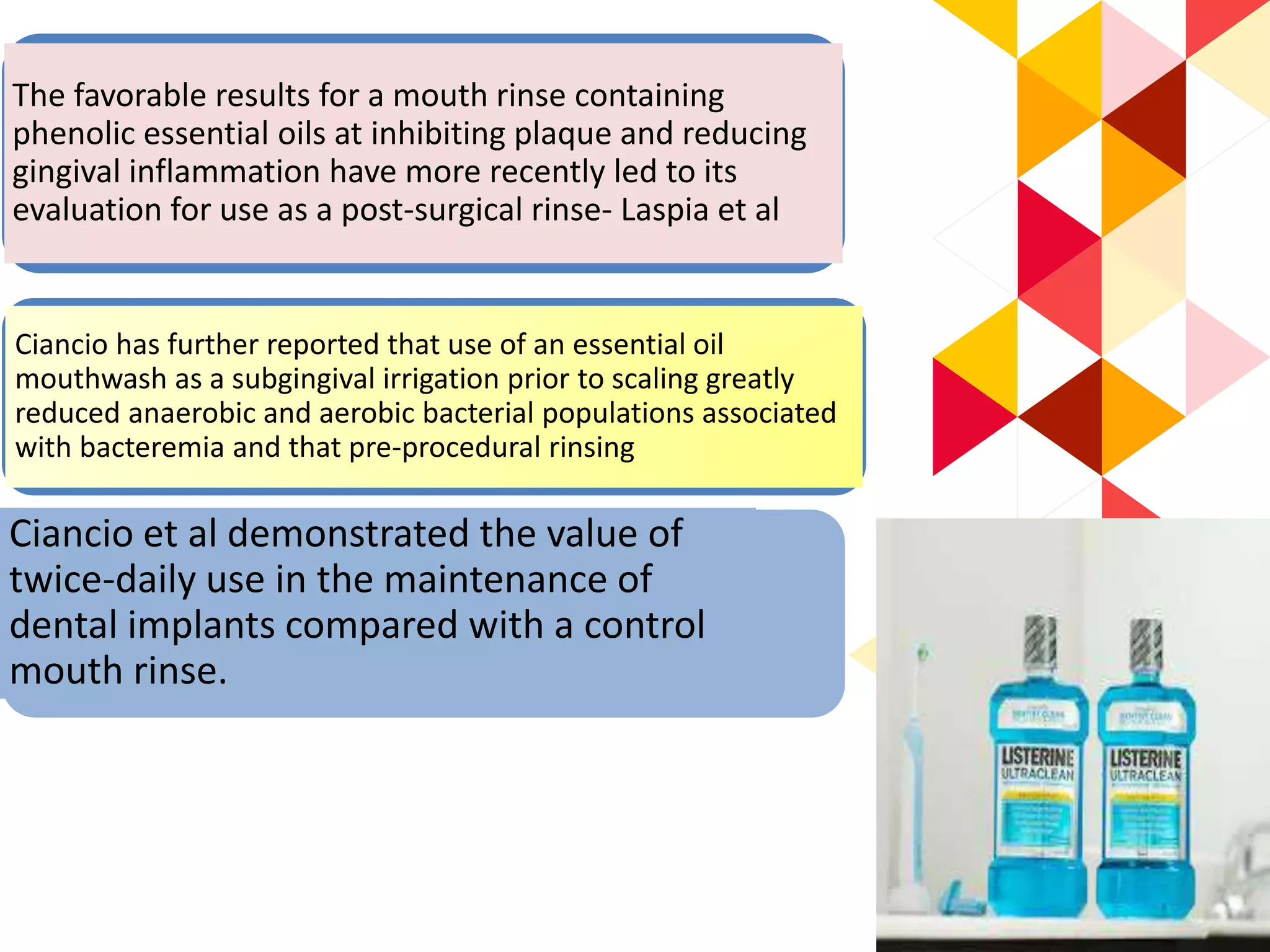 Chemical plaque control | PPTX