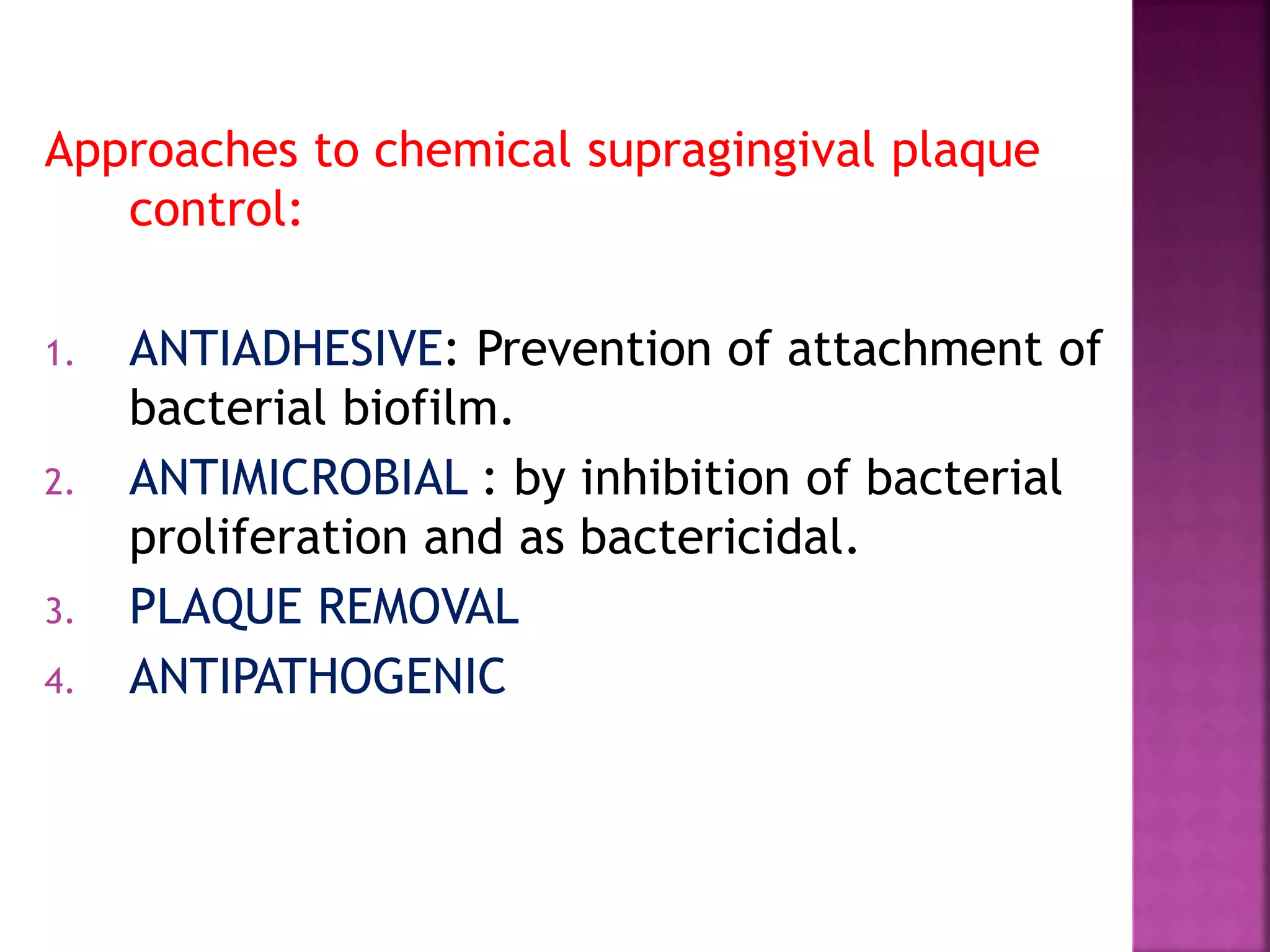 Chemical plaque control | PPTX