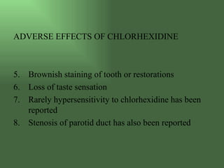 Chemical Plaque Control | PPT