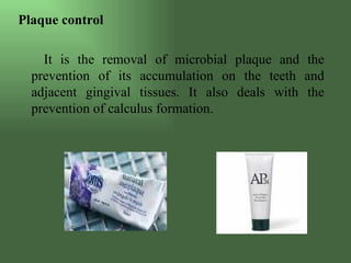 Chemical Plaque Control | PPT