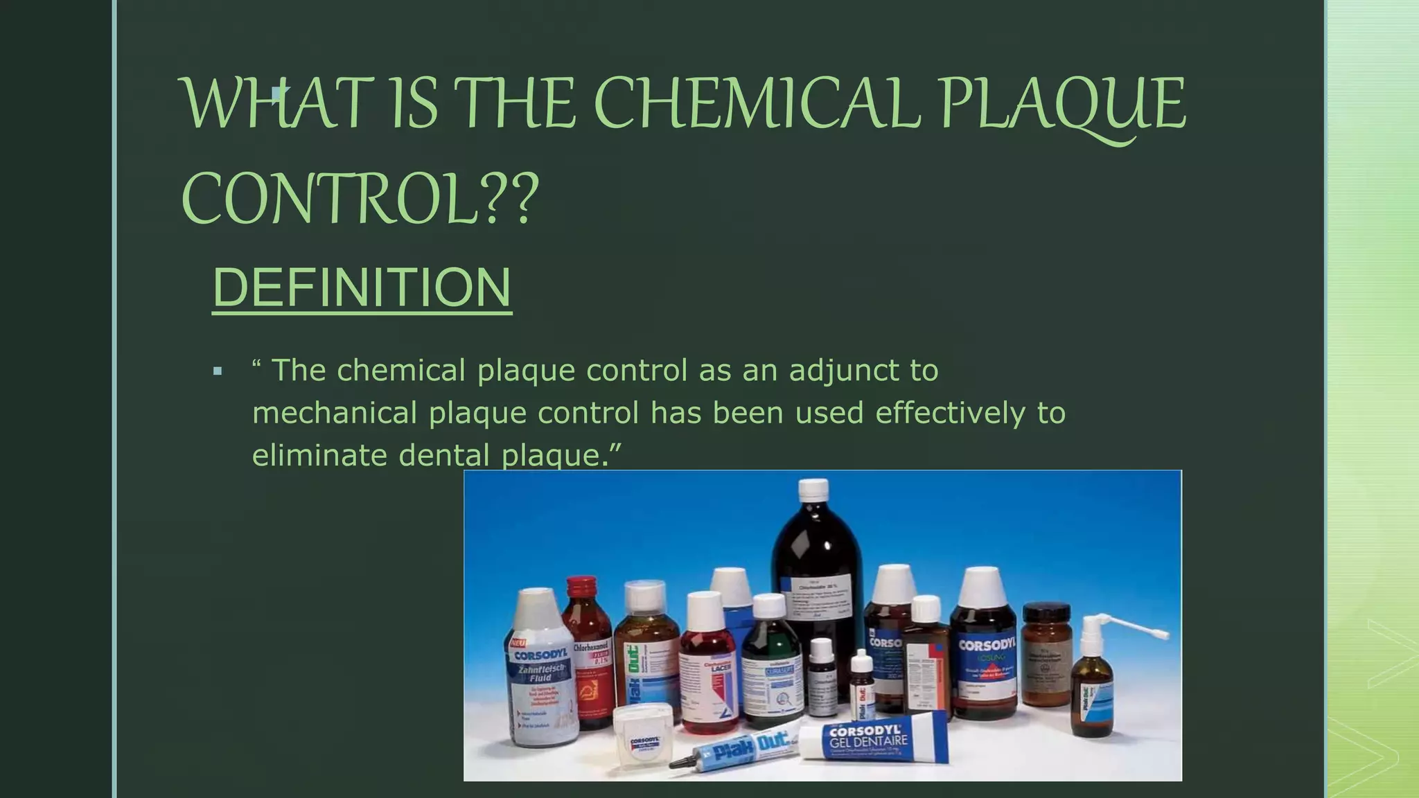 Chemical plaque control study | PPTX