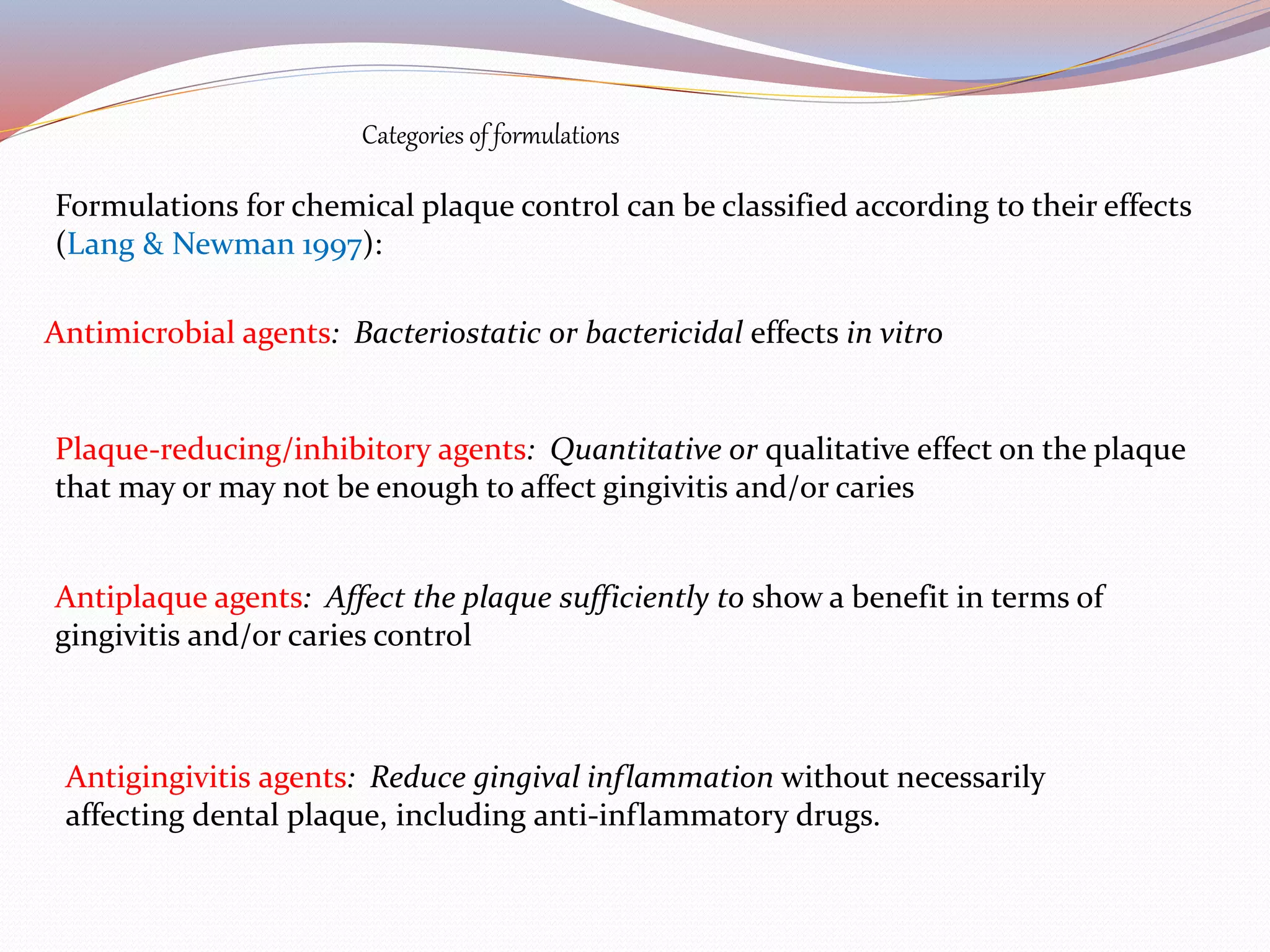 Chemical plaque control | PPTX