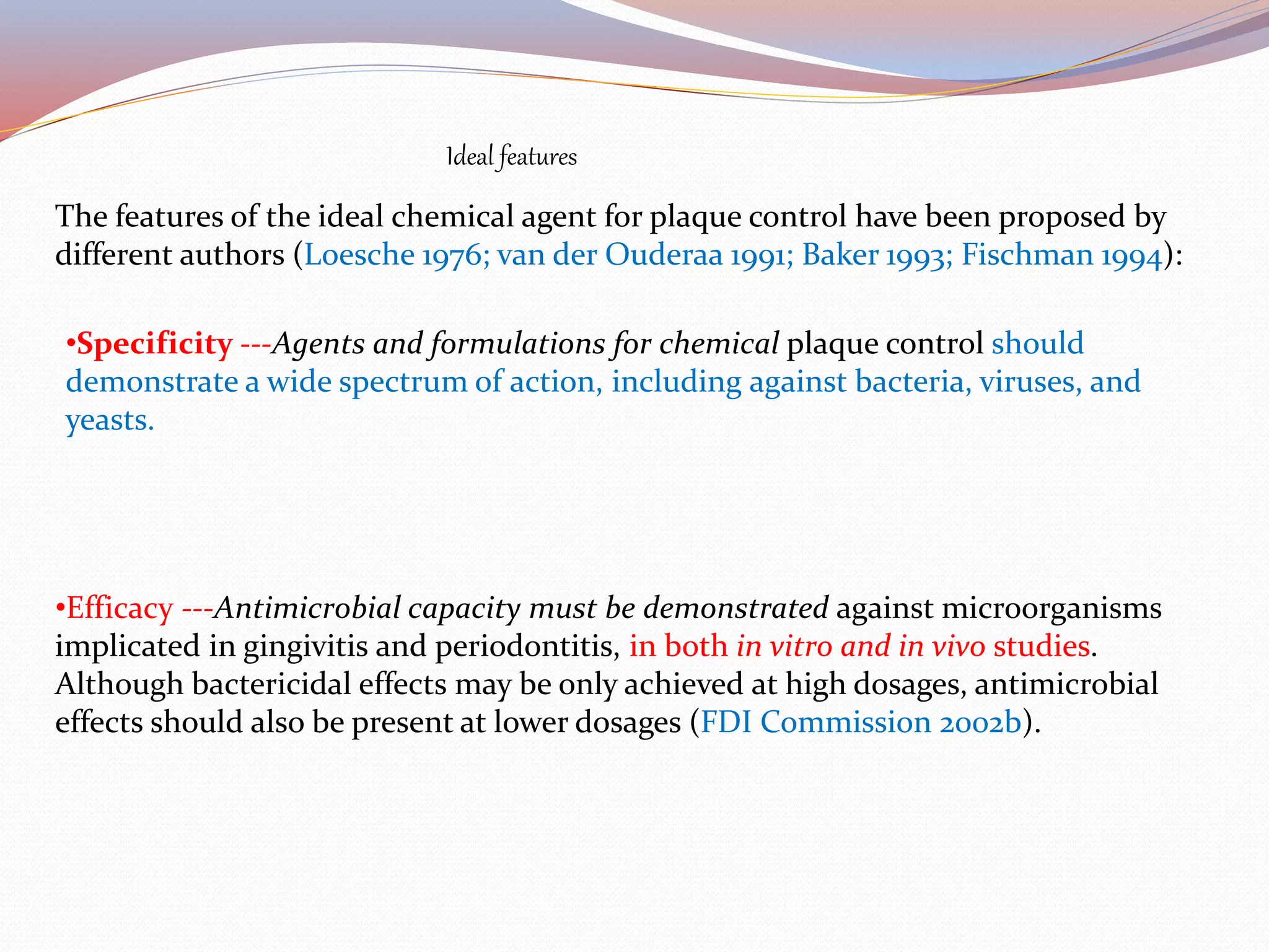 Chemical plaque control | PPTX