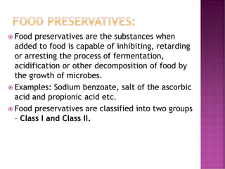 Chemical preservatives, preservation by ionizing radiations | PDF