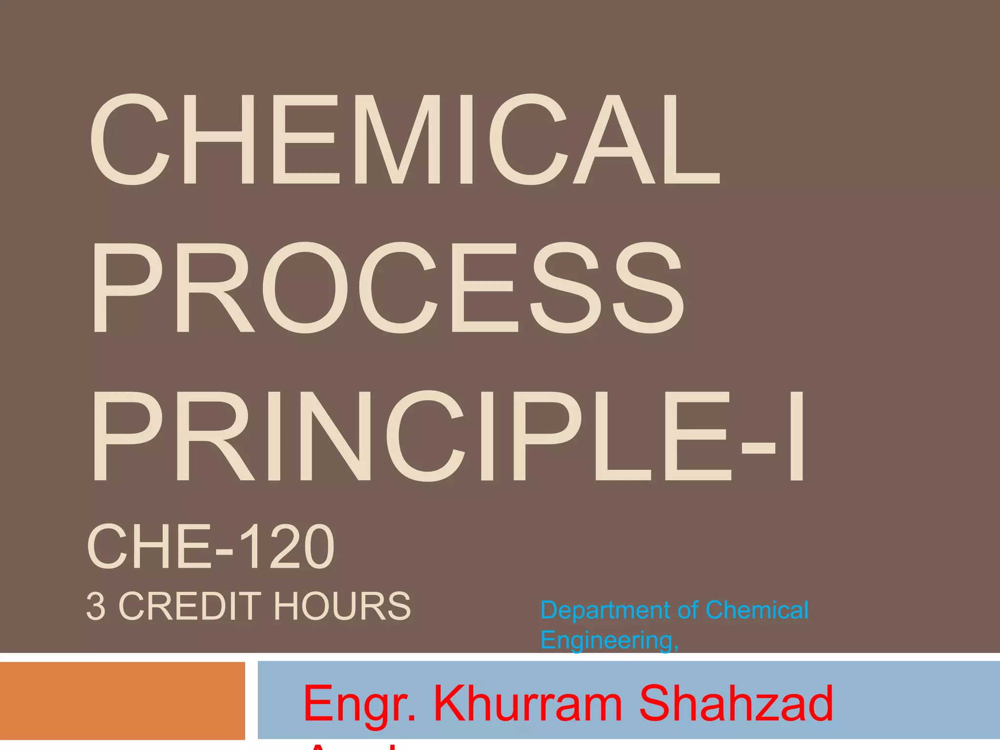 Chemical principle process | PPT