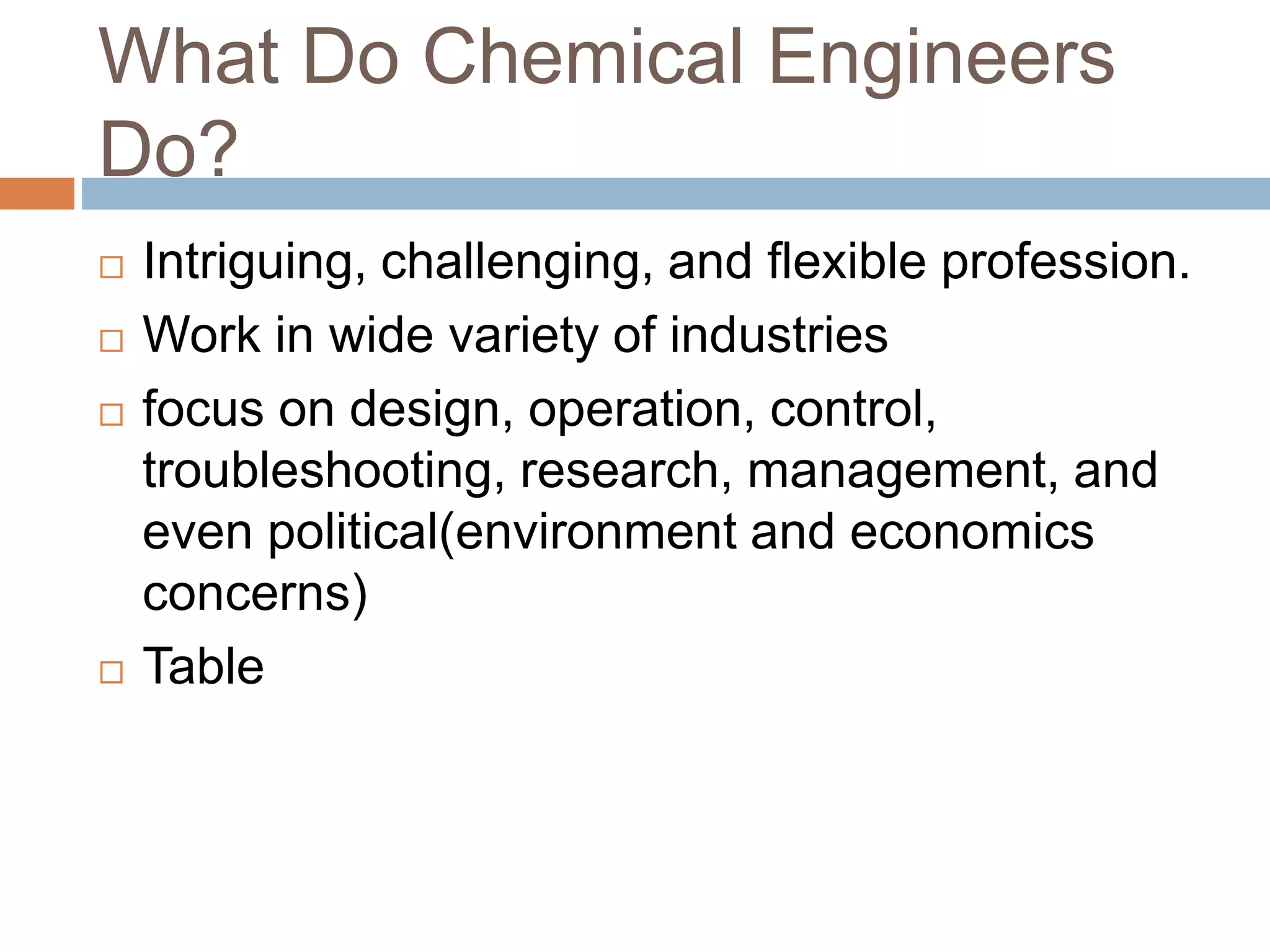 Chemical principle processes 1 | PPTX
