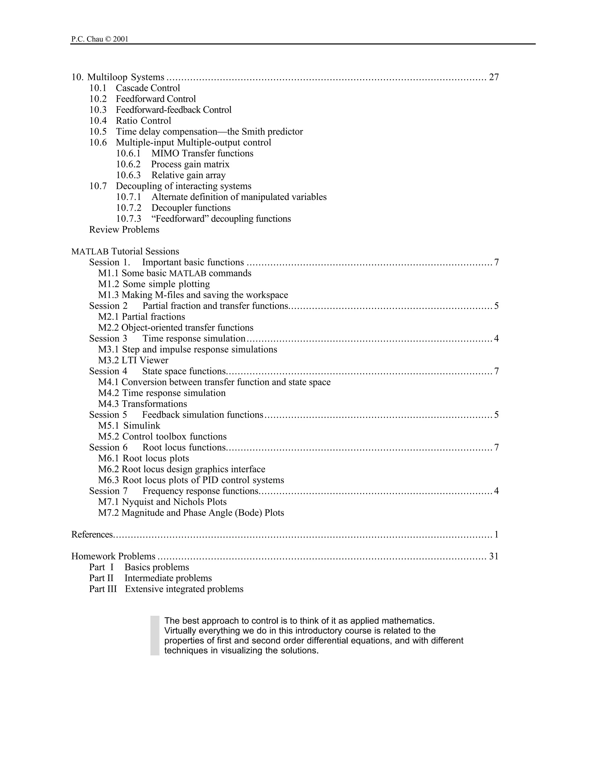 Chemical process control a first course with matlab p.c. chau | PDF ...