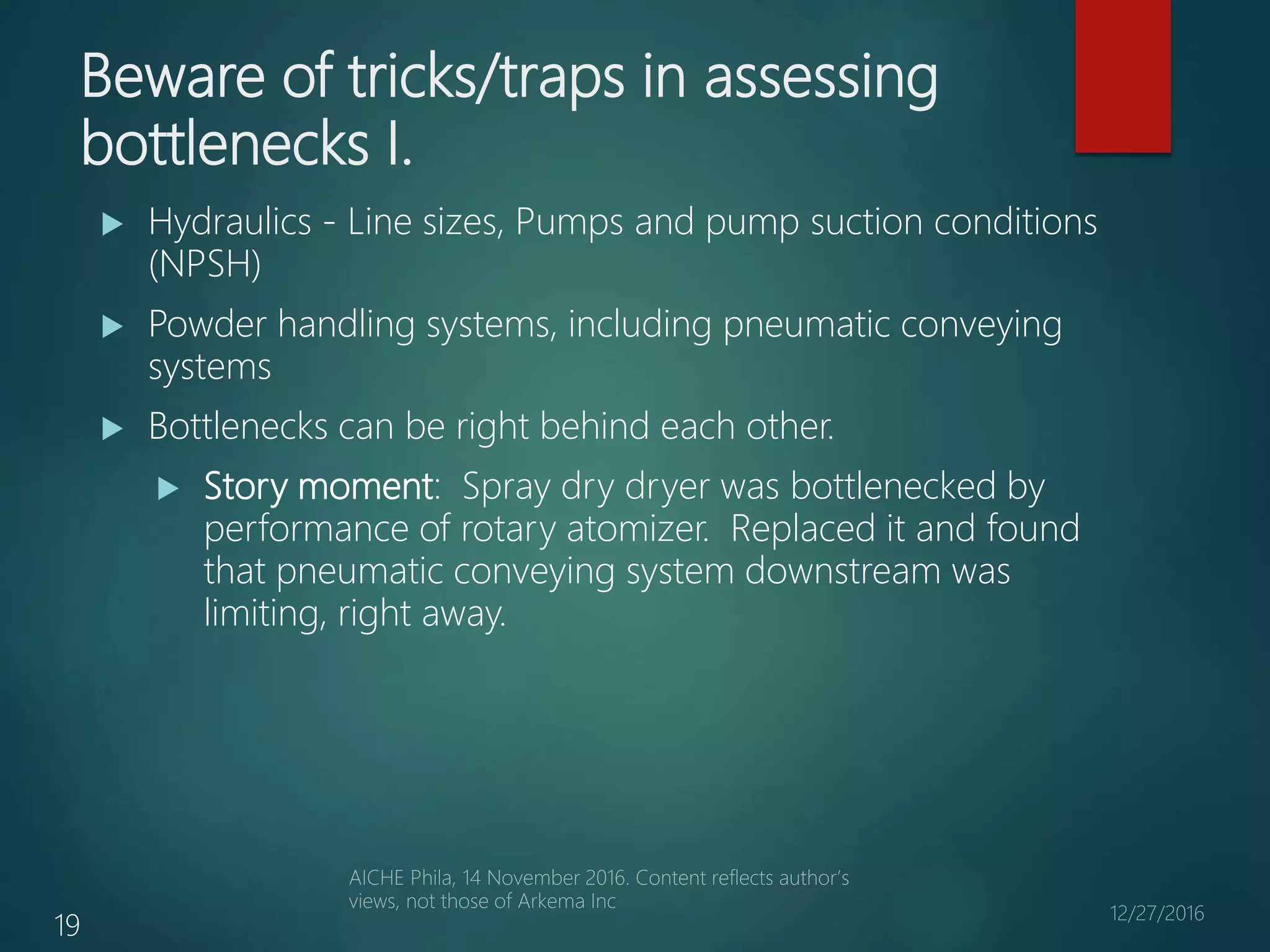 Chemical process debottlenecking | PPTX