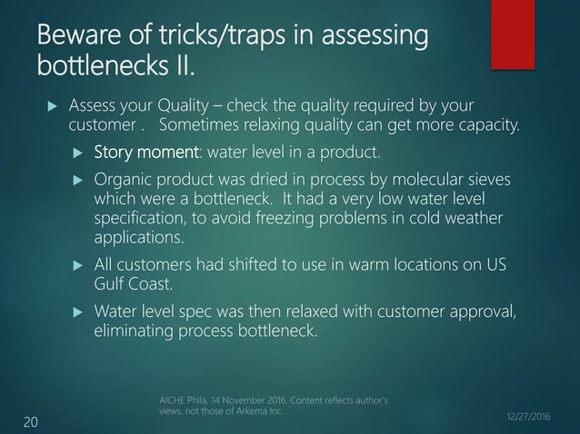 Chemical process debottlenecking | PPTX | Technology & Computing