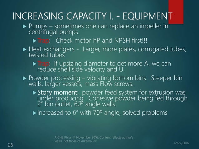 Chemical process debottlenecking | PPTX | Technology & Computing