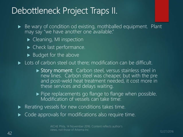 Chemical process debottlenecking | PPTX | Technology & Computing