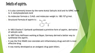 preparation of aspirin | PPTX