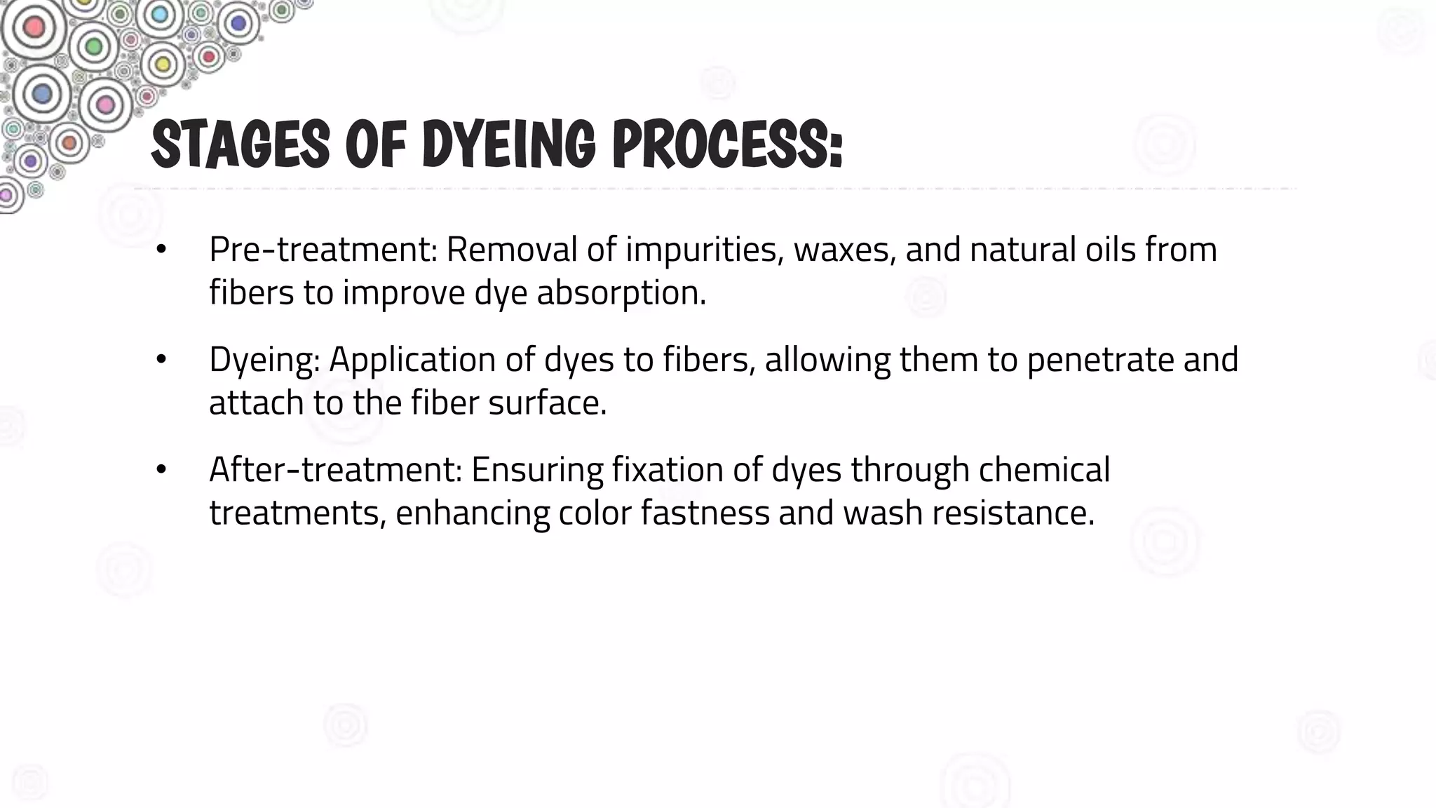 Types of dye and bond between dye and fibre in textile Chemical Processing | PPTX