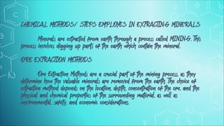 CHEMICAL PROCESSING OF MINERALS PowerPoint | PDF