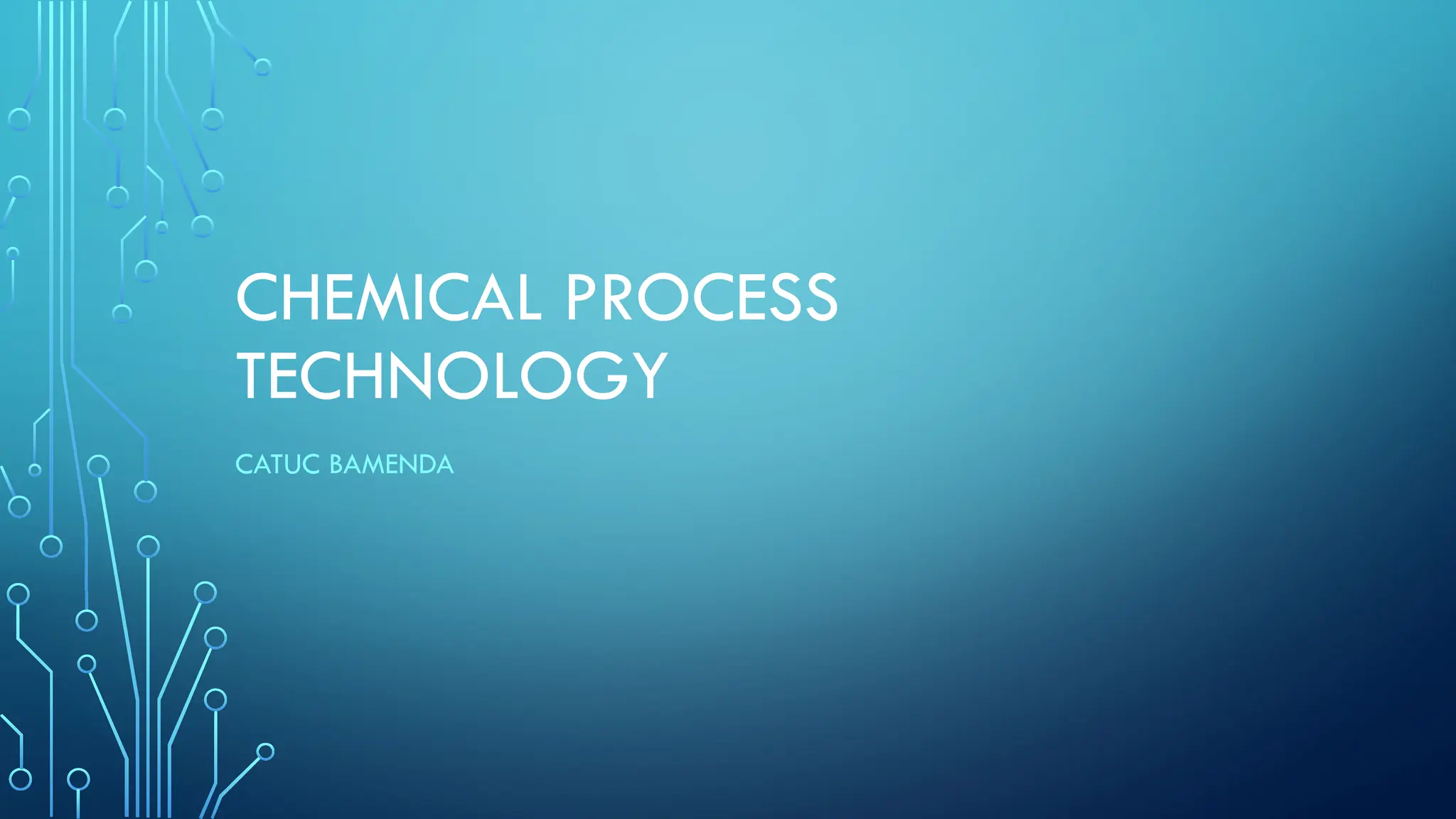 Chemical Process Technology.pptxChemical process technology involves ...