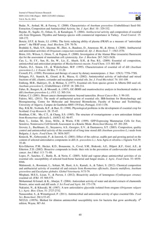 Chemical profiling of essential oil composition and biological | PDF