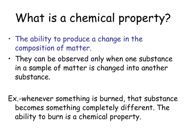 Chemical properties | PPT