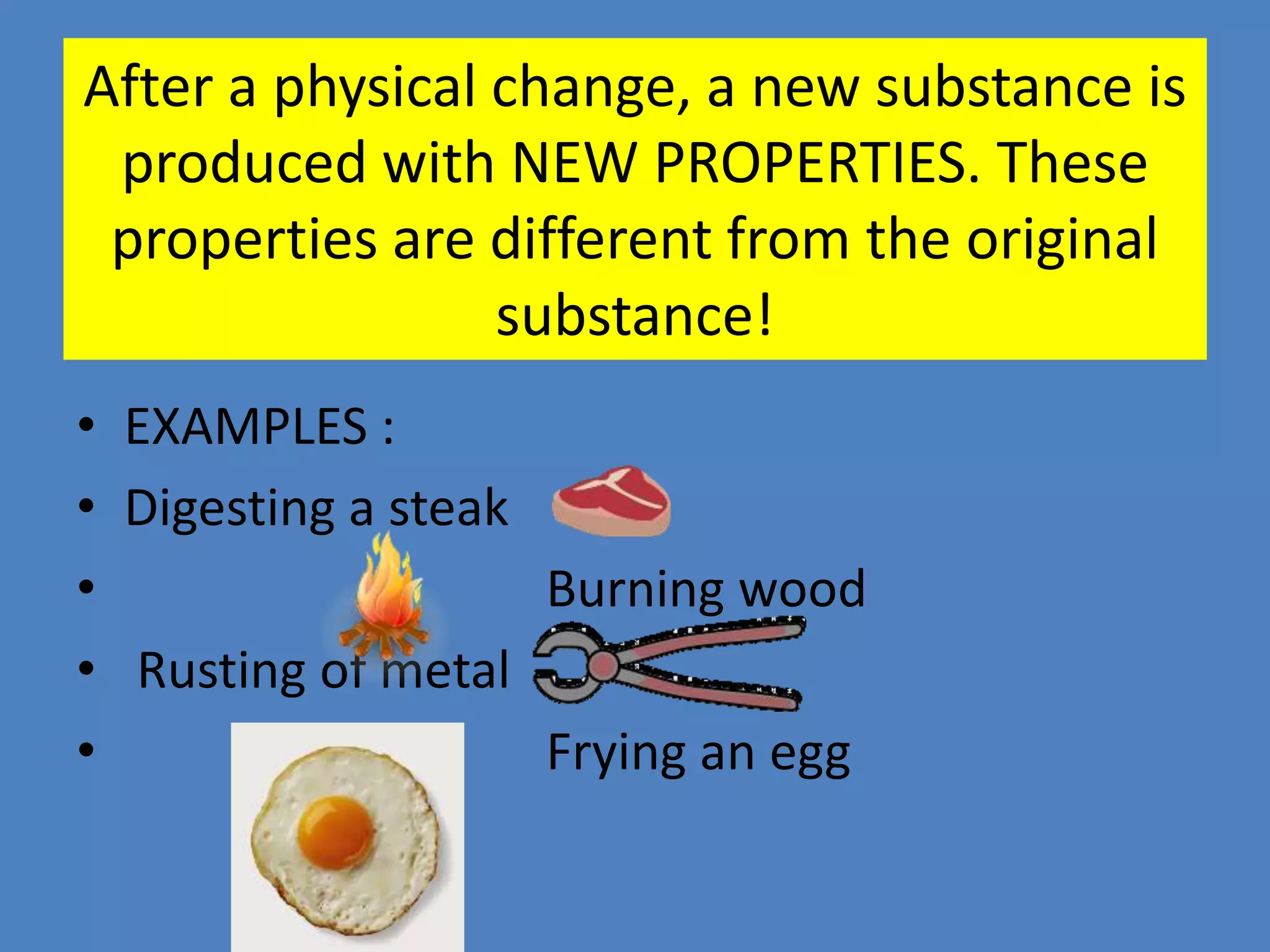 Chemical properties and changes | PPTX | Chemistry | Science