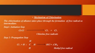 Chemical properties of alkanes | PPTX